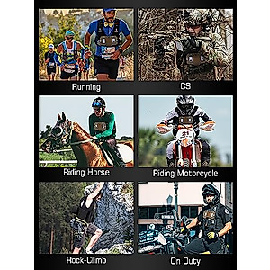 EralcNa Tactical Plate Carrier Vest Attachments, Universal Phone Chest Mount for Screen Size 6.1"-6.7" (tan)