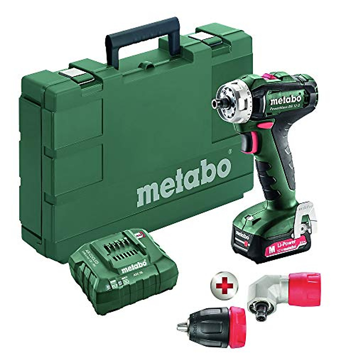Metabo 601037620 BS 12 Quick 12V Lithium-Ion 3/8 in. Cordless Drill Driver Kit (2 Ah)