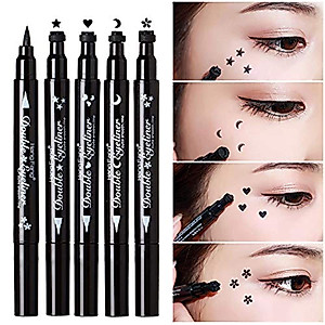 LGSZGDCN Double-headed Eyeliner Stamp Winged,Waterproof and Smudge proof 4 Pens Eyeliner Stamp. Perfect Wing Cat Eye Stamp, Long Lasting Liquid Eye Liner, Hypoallergenic and Easy to Use