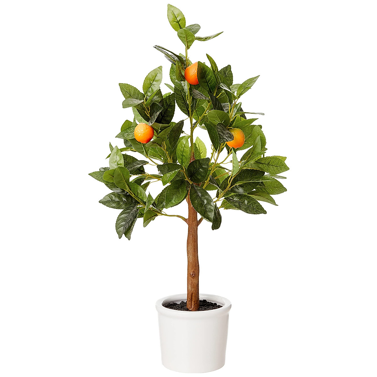 Amazon Brand - Stone & Beam Artificial Orange Citrus Tree with Ceramic Pot, 2 Feet (24 Inches), Indoor
