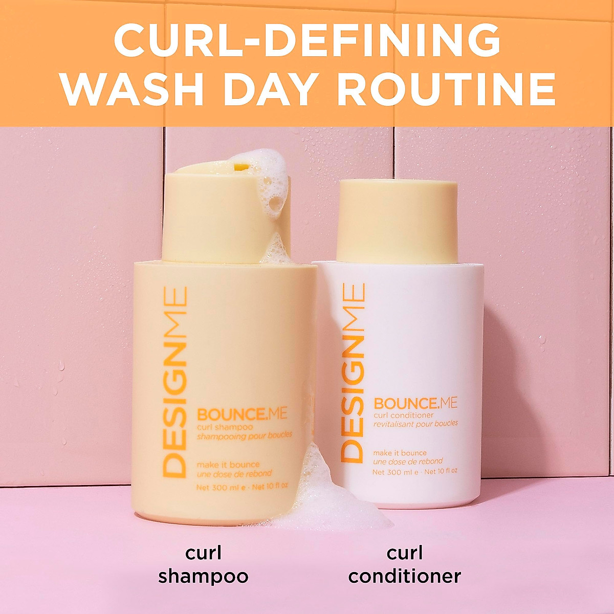 BOUNCE.ME Curl Conditioner by DESIGNME | Curl-Defining, Added Bounce, Nourishing, Anti-Frizz Formula for All Curly Hair Types | Boost Shine & Moisturising Conditioner for Curly Hair