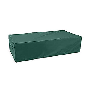 Covermates Rectangular Accent Table Cover - Light Weight Material, Weather Resistant, Elastic Hem, Patio Table Covers-Green