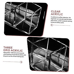 Coffee Station Holder Box Tea Storage Box Plastic Storage Cabinet Tea Teabag Tea Bag Storage Coffee Station Holder Sugar Bag Organizing Box Divided Holder Tea Bag Bin