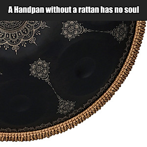 Handpan Rope Braid, Handpan Rattan Rope Surround Decoration, Apply to 21Inch -25Inch Steel Drum, Pure Handmade, Protection Buffer, Eliminate Noise ( Color : C )