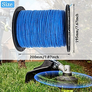 KAKO 065 Trimmer Line Round Weed Wacker String .065-Inch-by-3000-ft Commercial Grade Round String Trimmer Line, Weed Eater String .065 Fits Most String Trimmer(Blue)