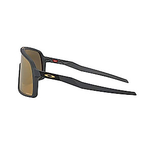 Oakley Men's OO9406 Sutro Rectangular Sunglasses, Matte Carbon/Prizm 24K, 37 mm