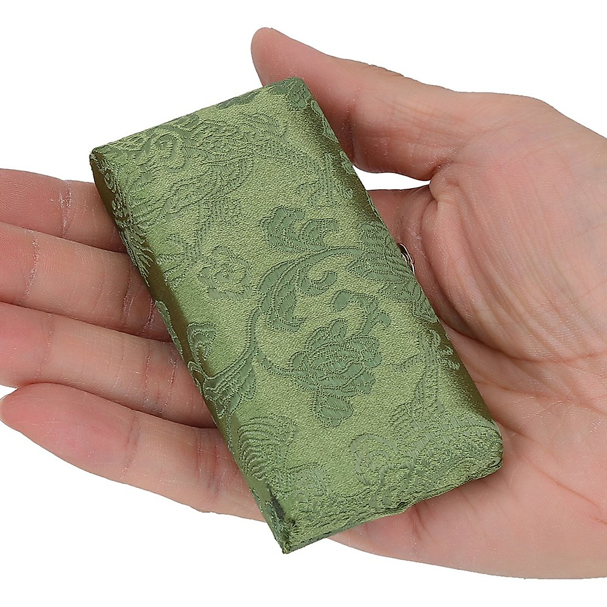 Oboe Case, Wooden & Silk Cloth Cover Oboe Storage Holder Box Protector Bag for 3pcs Oboe Reeds