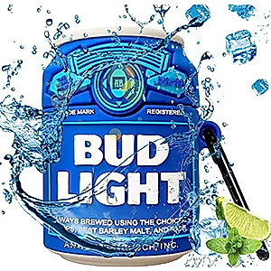 Silicone Case for Airpod 2/1 gen, Funny Fashion Cute Cool Drink Design Protective Case with Keychain for Apple AirPods for Girls Men Boy (Blue Beer)