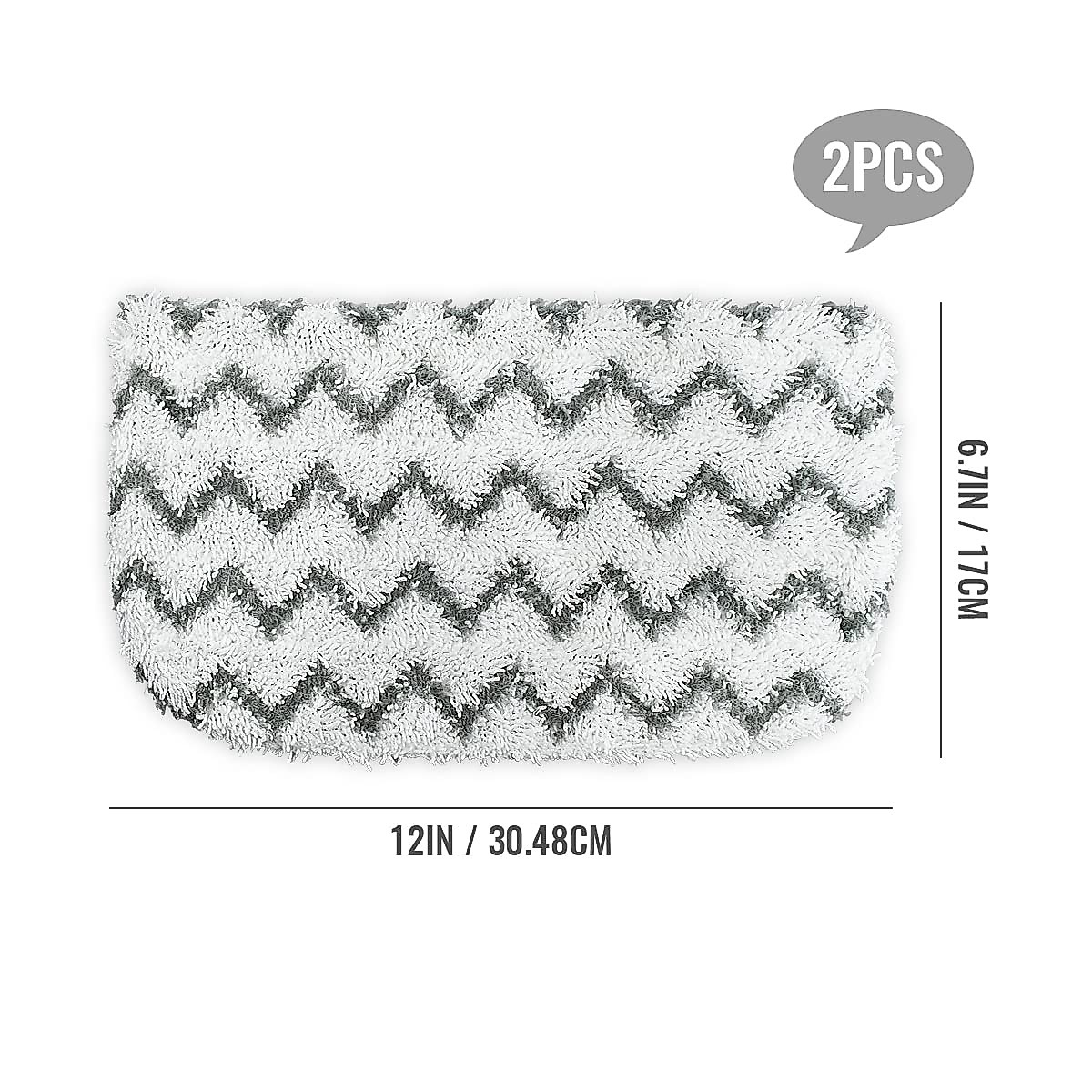 2 Pcs Steam Mop Replacement Pads, Steam Mop Pads Compatible Model Shark Steam Mop S1000 S1000A S1000C S1000WM S1001C SK410 SK435CO SK460 SK140 SK141 S3101 S3250 S3251 S10001C S1200 SK3102 SK3251
