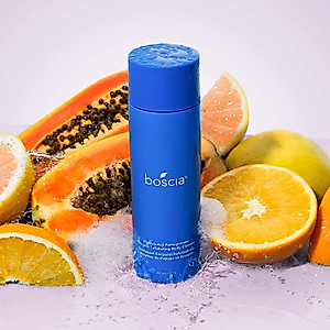 boscia Papaya & Pomegranate Enzyme Exfoliating Body Cleanser - Vegan, Cruelty-Free, Natural & Clean Skin Care - Body Cleanser Gel - For All Skin Types - 8.4 oz
