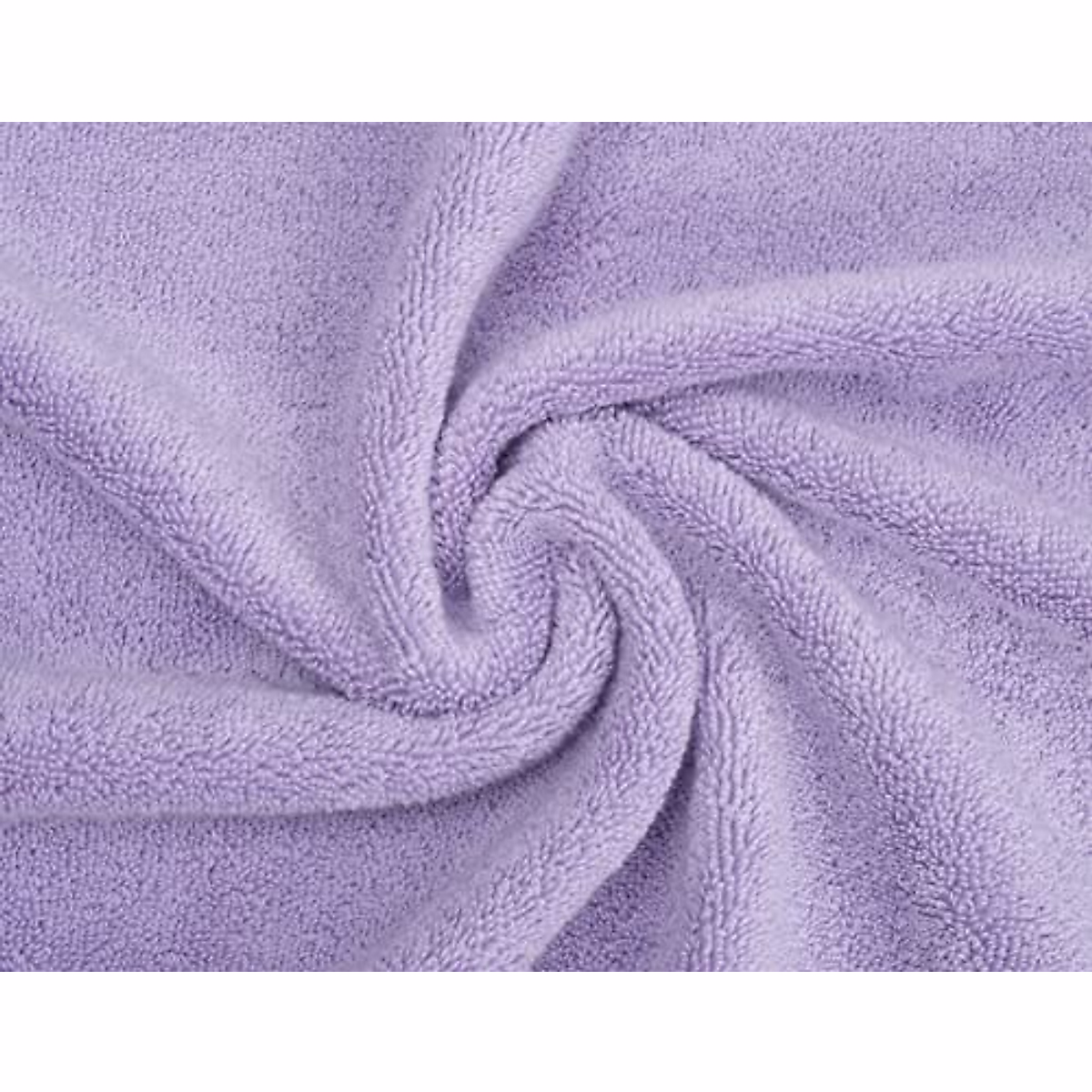 American Soft Linen Salem Bath Towel Set, 6 Piece Towels for Bathroom, 100% Turkish Combed Zero Twist Cotton, 2 Bath Towels 2 Hand Towels 2 Washcloths, Lilac