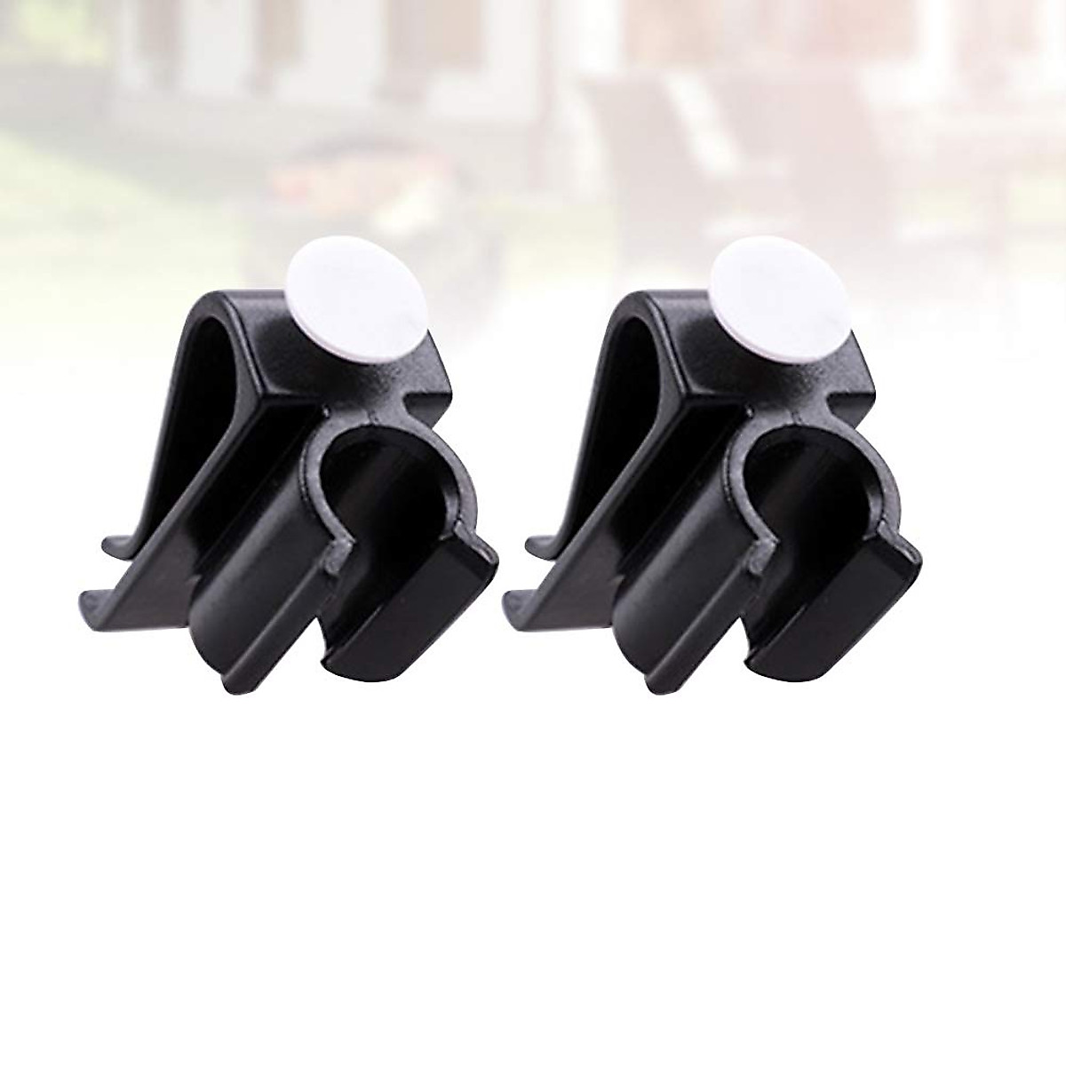 VORCOOL Sport Golf Club Bag Clips On Putter Clamp Holder Organizer Value 2 Pack Durable Plastic Black Putting Clip with Ball Marker for Men Women Golfer