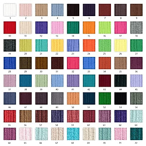 Fabric by The Yard for Sewing DIY,Solid Color Ribbed Stretch Knitted Fabric, Fashion Clothing Knitted Fabric(1 Yard (L) x 55" (W))