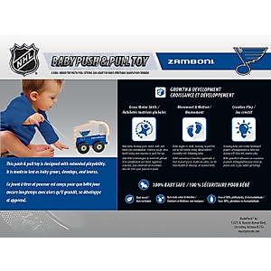 BabyFanatic Wood Push And Pull Toy - NHL St. Louis Blues - Officially Licensed Baby And Toddler Toy