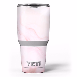 Design Skinz Marble Surface V1 Pink - Skin Decal Vinyl Wrap Kit Compatible with The Yeti Rambler Cooler Tumbler Cups