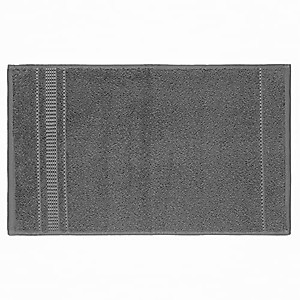 Melissa Linen, Bath Sheet, 100% Turkish Cotton Towel for Bathroom, Absorbent, Quick Dry, Durable and Soft Shower Towel, 35 in x 60 in Large, Spa and Hotel Quality, Dark Grey