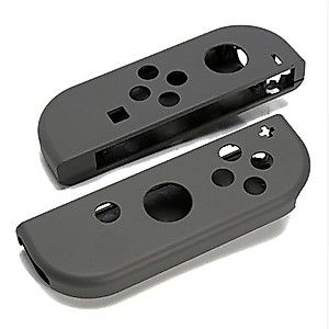Replacement Hard Housing Shell Skin Case Cover Inner Frame for Nintendo Switch NS Joy-Con Controller (Gray Case +Frame)