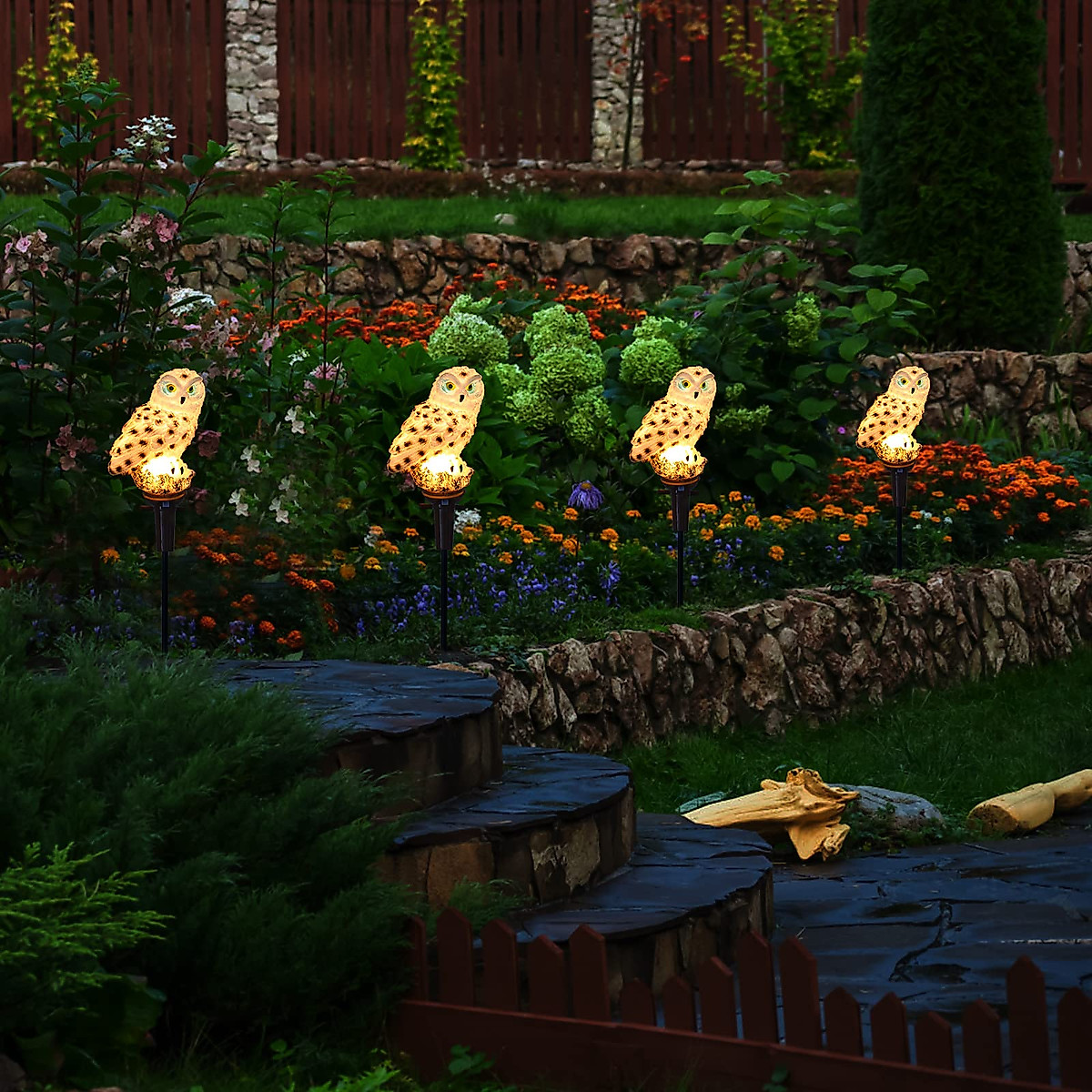 YUEFA Solar Garden Lights Outdoor, Solar neon Lights,2 Pack Solar Pineapple,for Garden Path，Patio Backyard and Outdoor Large Lawn Decoration