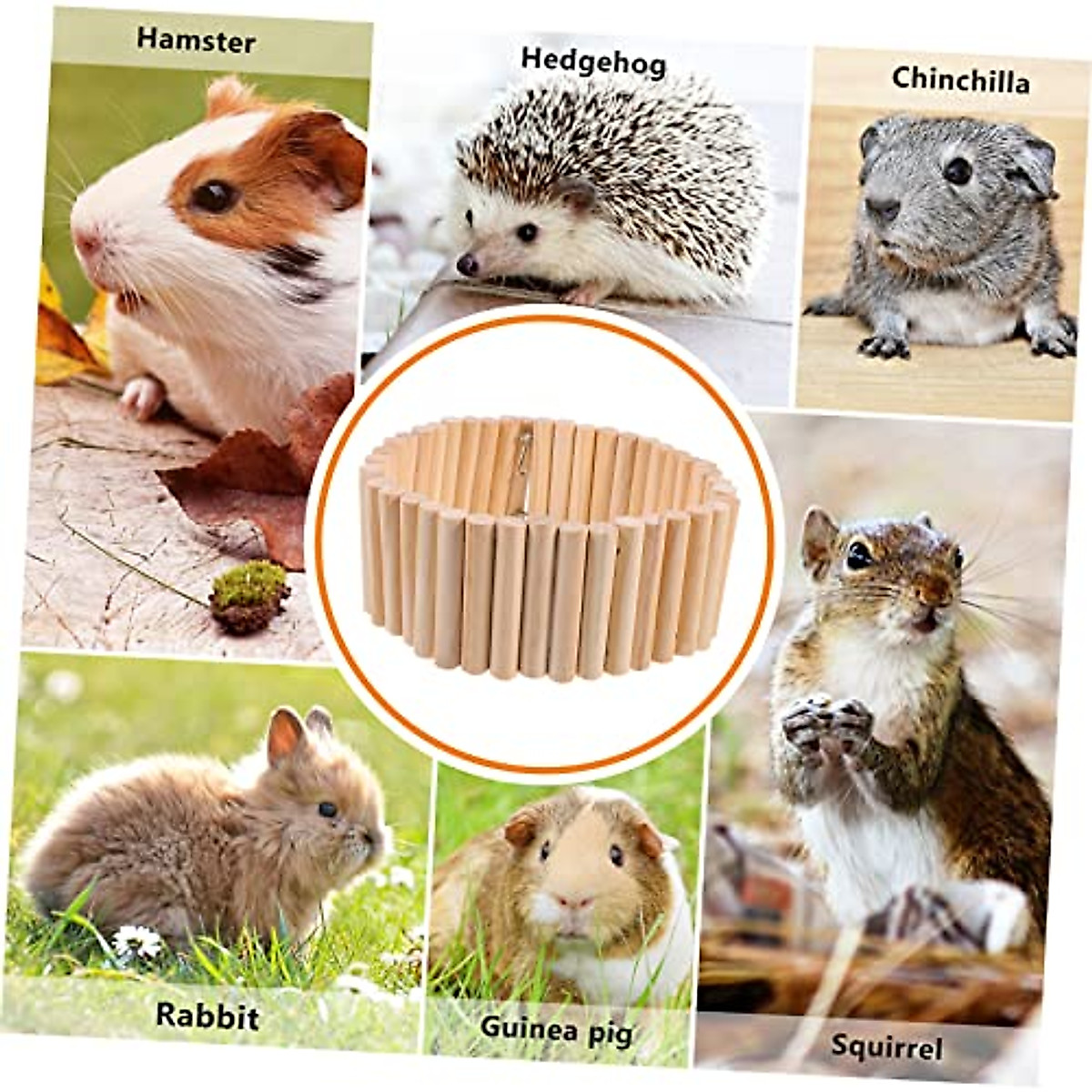 iplusmile Hamster Swing Dwarf Hamster Hideout Toys Bendable Bridge Hamster Rat Toys Hamster Wooden Bridge Climbing Toys Rocking Toy Bendable Toys Rat Ladder Wooden Arch Bridge Small Animals