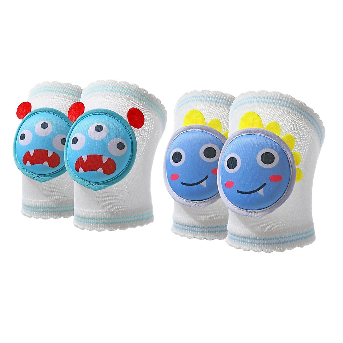 Littryee Baby Knee Pads for Crawling, Breathable Baby Knee Protector Pads, High Elastic Sponge Knee Protector, Anti-Slip Baby Knee Pads Unisex Infant Kneepads for Crawling and Learning to walk