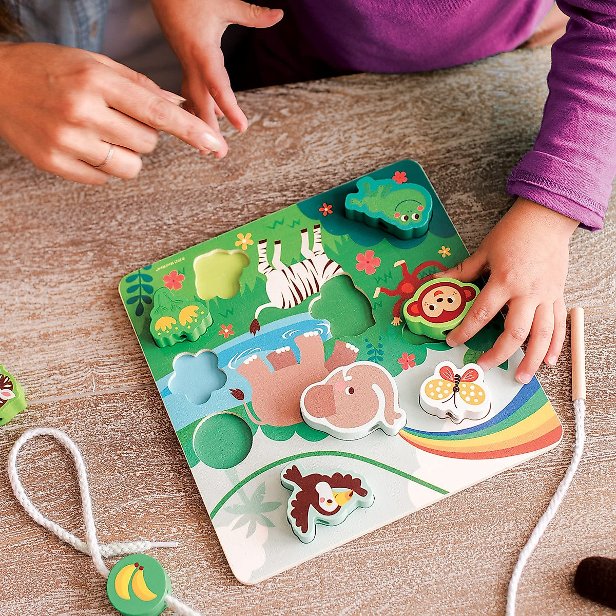 Peaceable Kingdom Get Ready for Preschool with Monkey Around Game for Pre School Kids and Toddlers