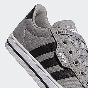adidas Daily 3.0 Skate Shoe, Dove Grey/Black/White, 4.5 US Unisex Little Kid