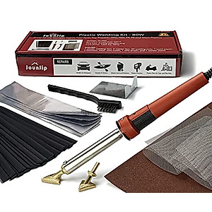 JOUNJIP Plastic Welding Repair Kit with 40 More Additional Specially Formulated Plastic Rods with Carbon and Glass Fibers for Extra Strength and Flexibility