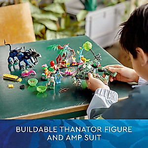 LEGO Avatar Neytiri & Thanator vs. AMP Suit Quaritch 75571 Buildable Action Toy with Animal Figure and Pandora Scene, Gift for Kids