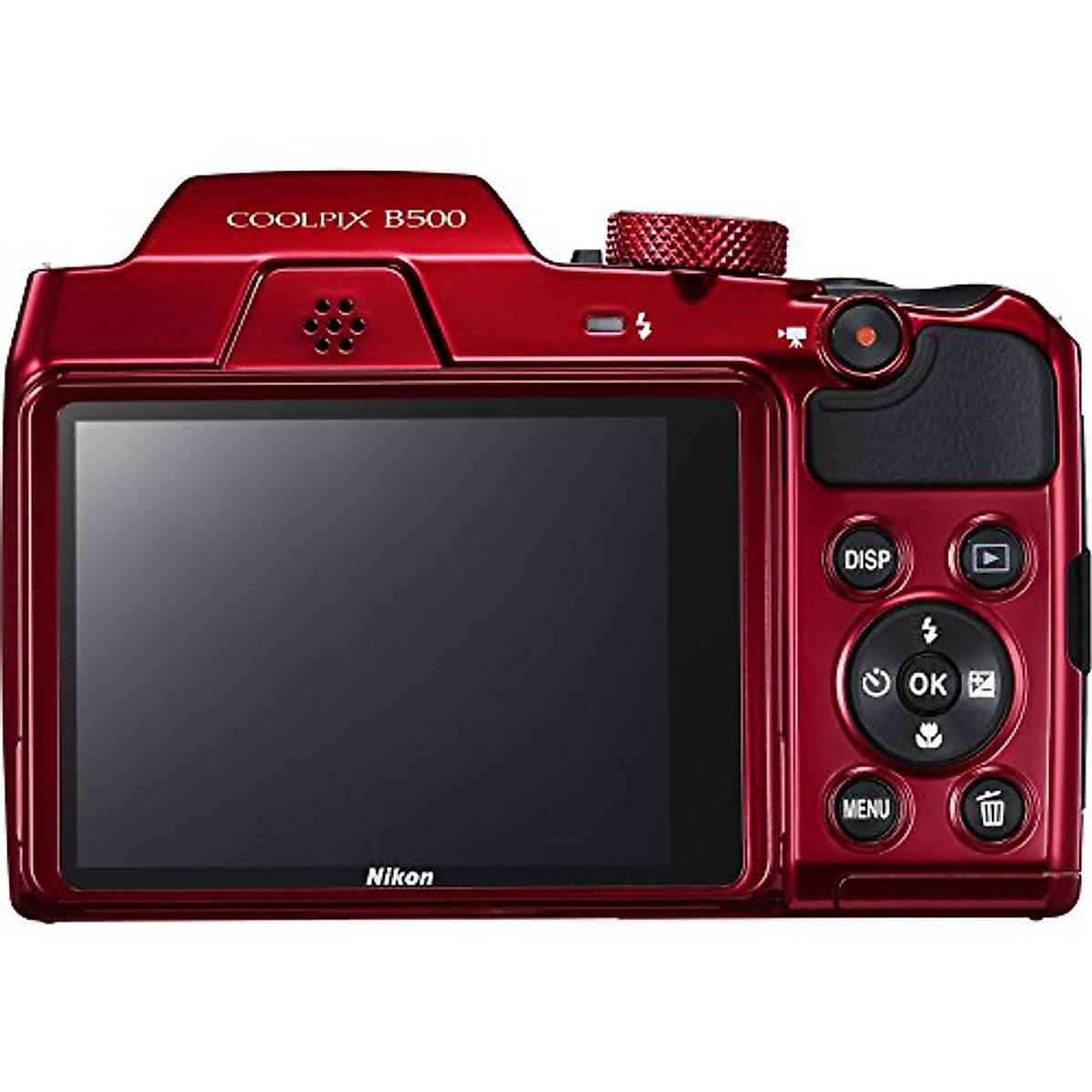 Nikon Coolpix B500 Wi-Fi Digital Camera (Red) - (Renewed)