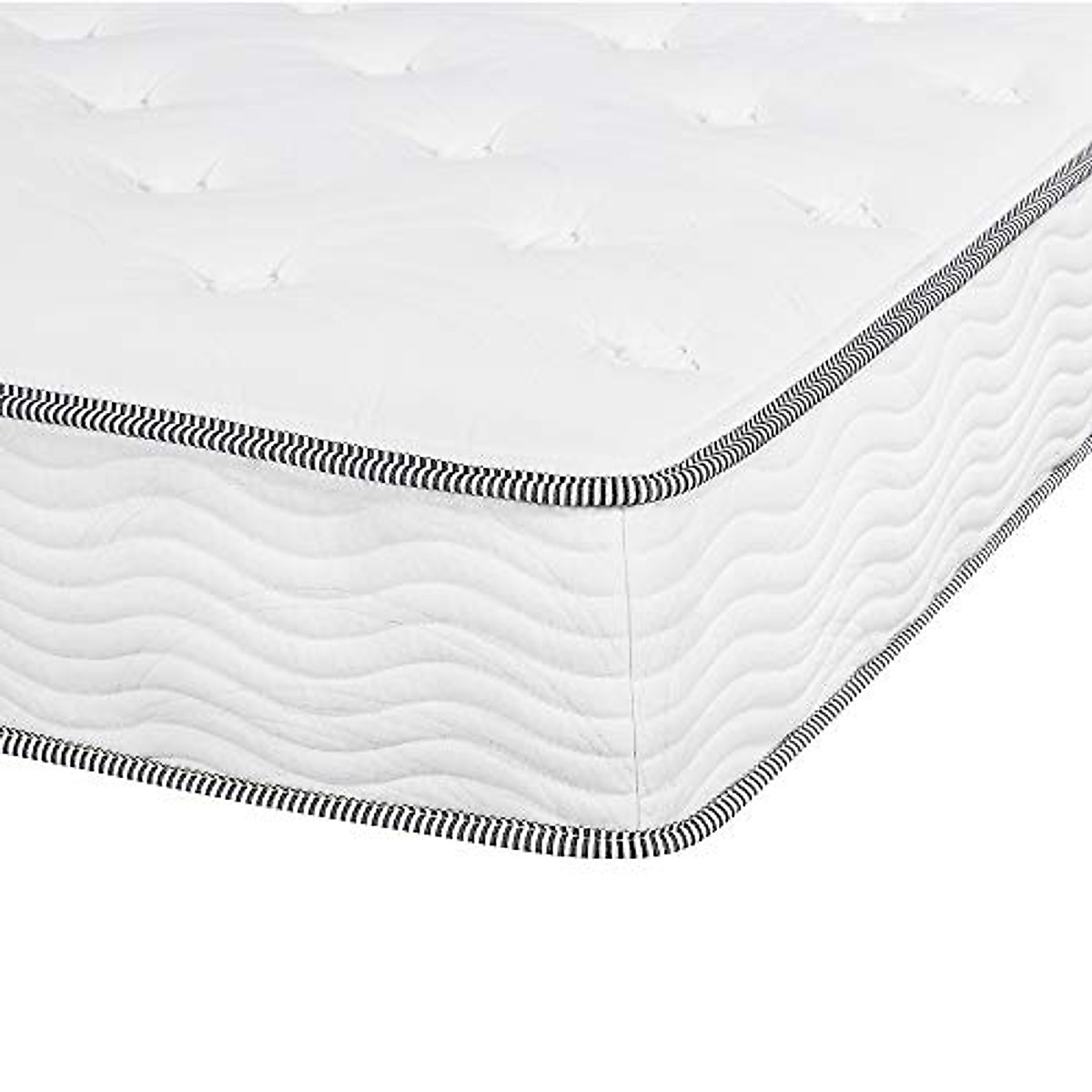 PrimaSleep 10 Inch Hybrid Comfort Tight Top Spring Mattress, Twin