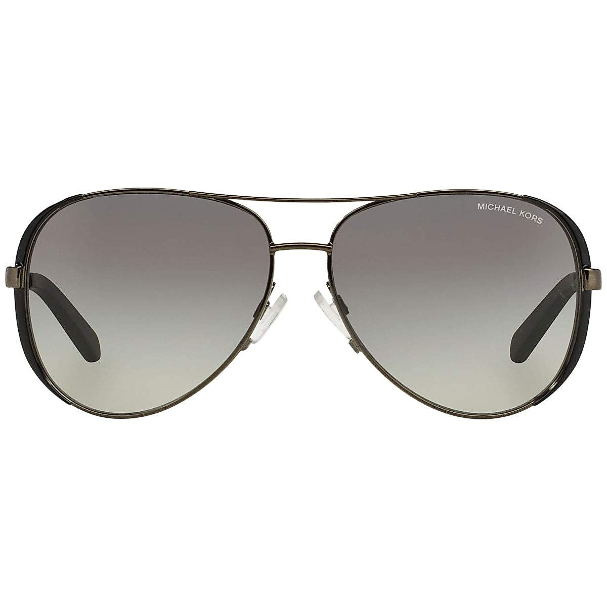 Michael Michael Kors Women's MK5004 Designer Sunglasses, Gunmetal/Black