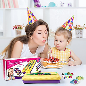 Friendship Bracelet Making Kit for Girls - DIY Arts and Crafts Toys for 6 7 8 9 10 11 12 Years Old, Cool Bracelet String Making Kits for Travel Activity, Best Birthday Gifts for Teen Girls