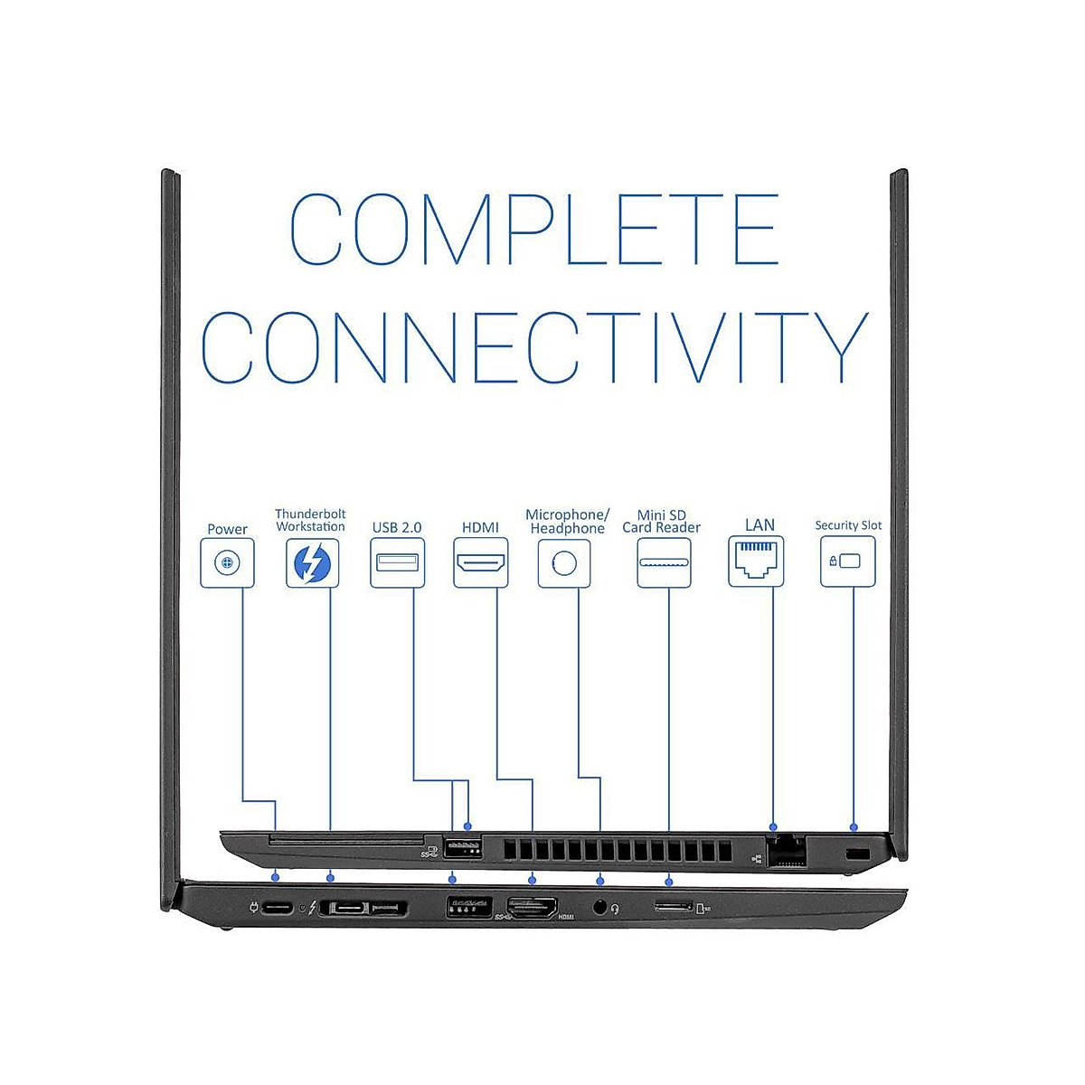 Lenovo ThinkPad T490 14 HD Notebook - Intel Core i7 (8th Gen) i7-8665U Quad-core 1.90 GHz - 16 GB RAM - 256 GB SSD - Black - Windows 10 Pro (Renewed)