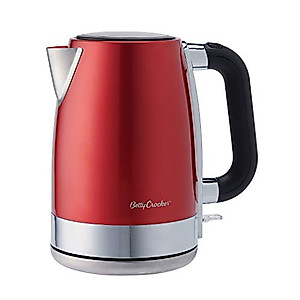 Betty Crocker BC-3711CMR 1.7L 1.7-Liter Cordless Jug Kettle, One Size, Red