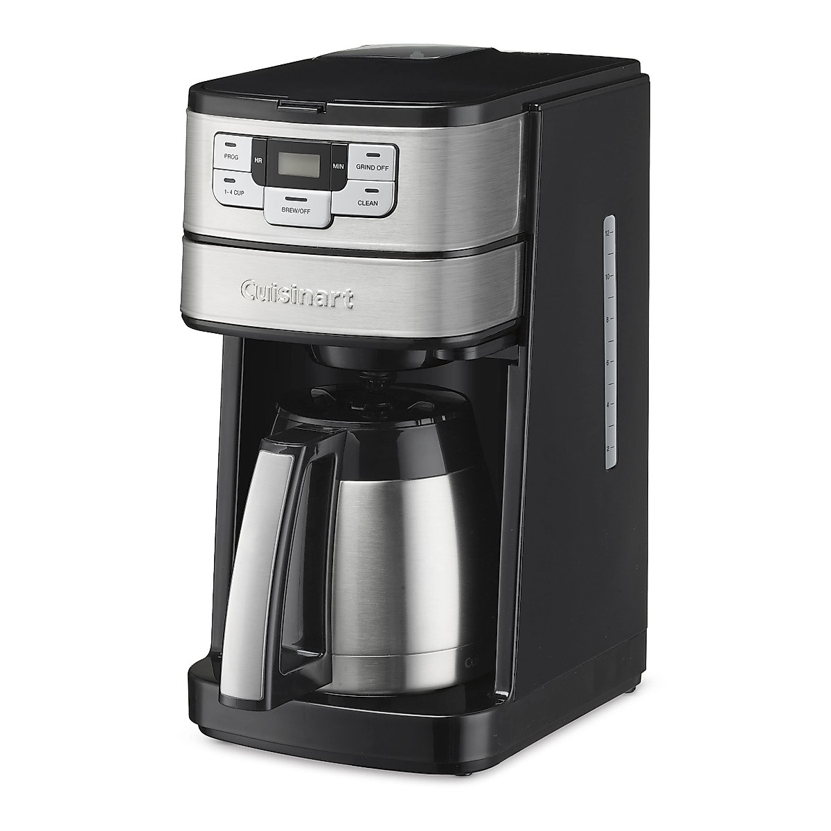 Cuisinart 10 Cup Coffee Maker with Grinder, Automatic Grind & Brew, Black/Silver, DGB-450