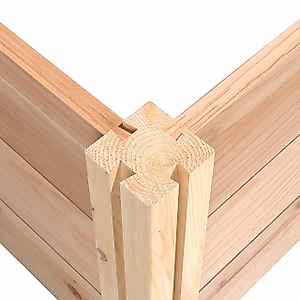 Greenes Fence Miracle-GRO Cedar Raised Garden Bed, 16" x 48" x 16.5" - Made in USA with North American Cedar