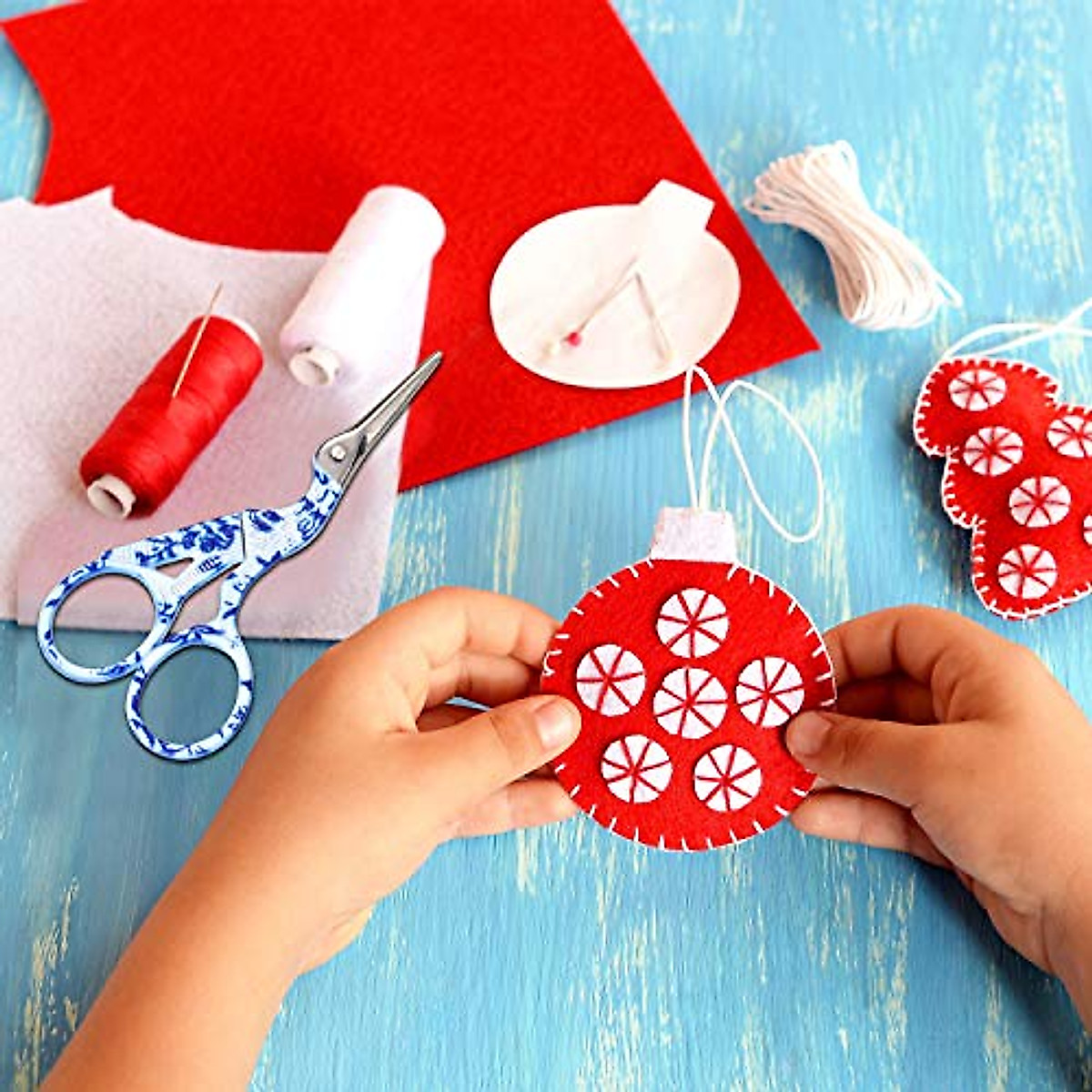 5 Pieces Stork Bird Scissors Embroidery Scissors 3.7 Inch Stainless Steel Tip Classic Stork Scissors Sewing Dressmaker Scissors Shears for Sewing, Craft, Art Work and Everyday Use