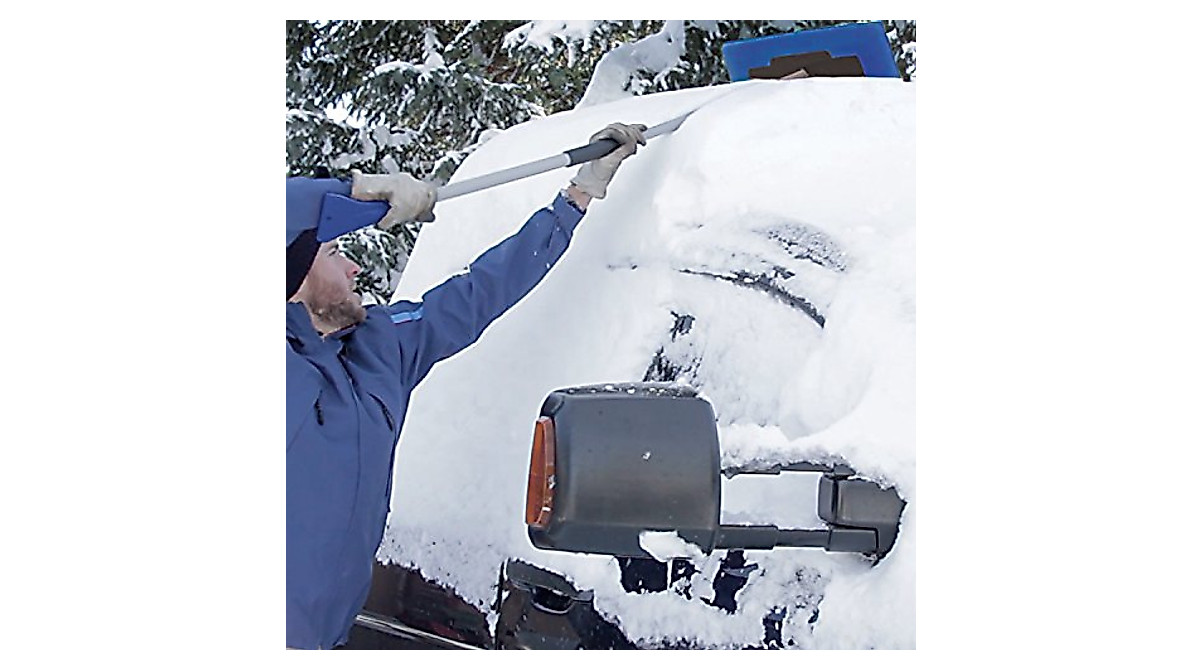 Snow Joe 2-In-1 Jumbo Snow Broom & Ice Scraper