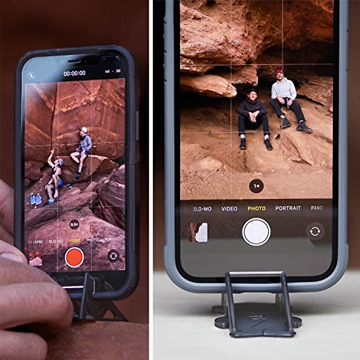 Pocket Tripod Wallet-Size iPhone Tripod - Universal Kit (Matte Black)