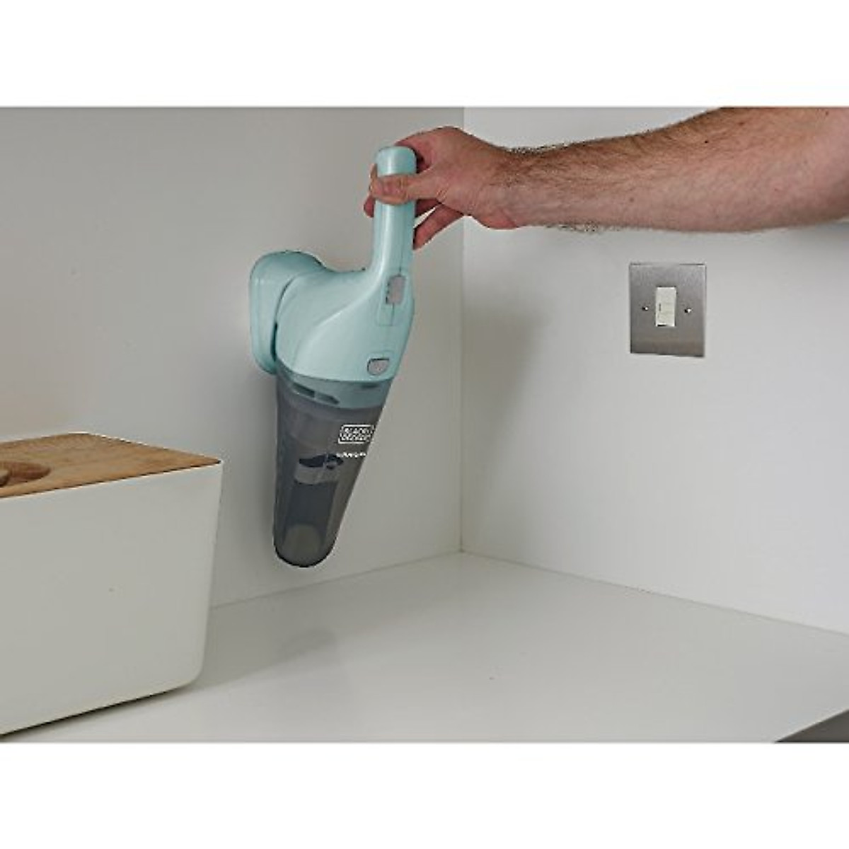 BLACK+DECKER Cordless Handheld Vacuum 2Ah, Icy Blue (HNV220BCZ12FF)