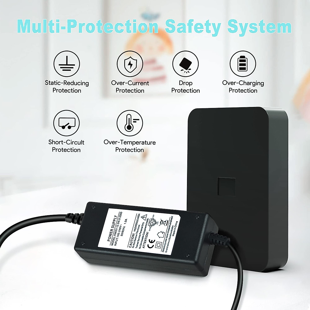 SLLEA AC Adapter for WD Elements 500GB WD5000C035-000 External Hard Drive Power Supply