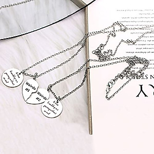 Weirdo 1 Weirdo 2 Necklace Friendship for Women Matching Heart Pendant Weirdo Necklace Gifts for Best Friend Sister BFF Gift (A true friendship)