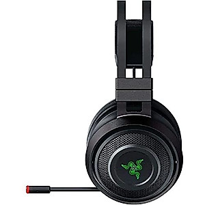 Razer Nari Ultimate Wireless 7.1 Surround Sound Gaming Headset: THX Audio & Haptic Feedback - Auto-Adjust Headband - Chroma RGB - Retractable Mic - For PC, PS4 (Renewed)