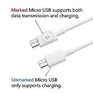CERRXIAN USB 2.0 Type A Male to 2 Micro USB Male Splitter Y Data Charge Cable