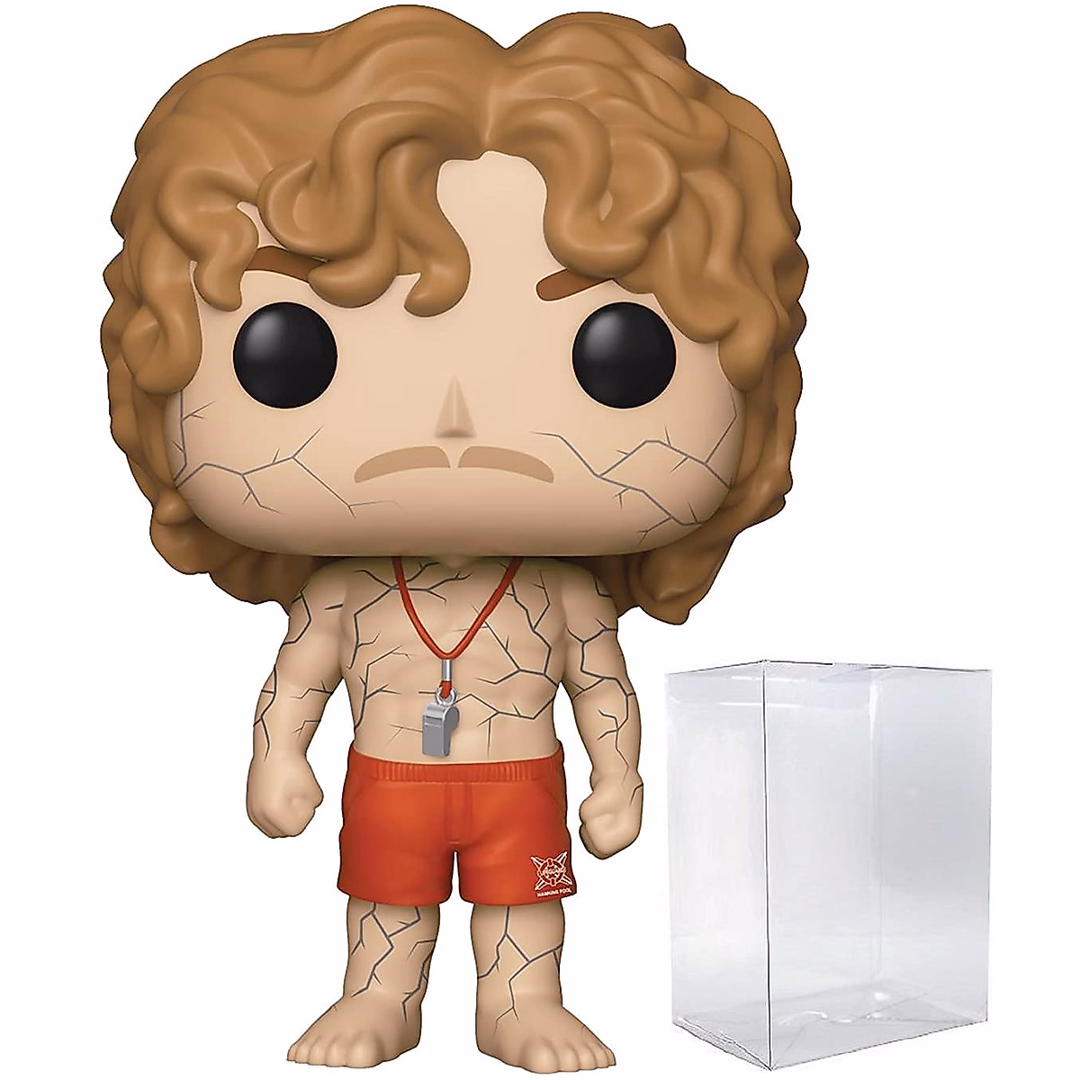 POP Stranger Things - Flayed Billy [Lifeguard Billy] Funko Pop! Vinyl Figure (Bundled with Compatible Pop Box Protector Case) Multicolored 3.75 inches