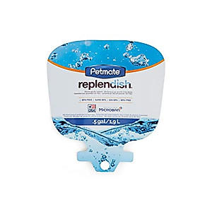 Petmate Gray Replendish Pet Waterer, X-Small, 0.5 Gallon