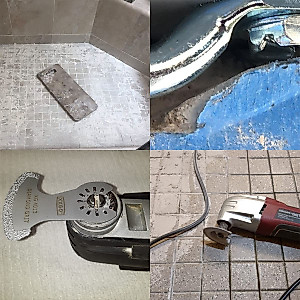 XXGO 20 Pcs Multitool Diamond Blade for Grout Removal Oscillating Tool Masonry Tile Concrete Removing Blades XG8020S