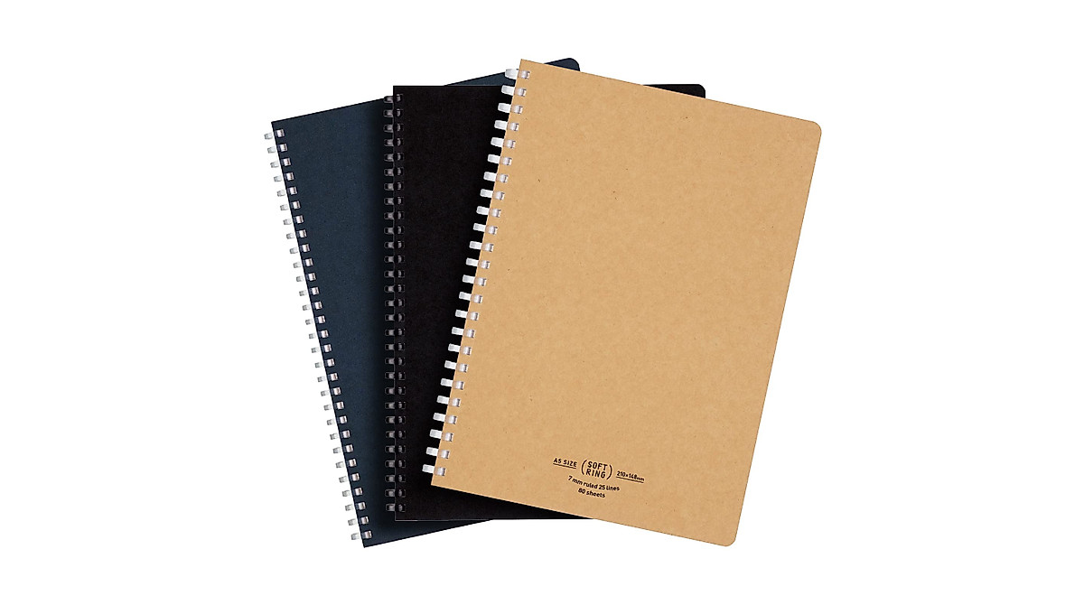 Kokuyo D Shaped Soft Ring Notebook - A5 Writing Comfort