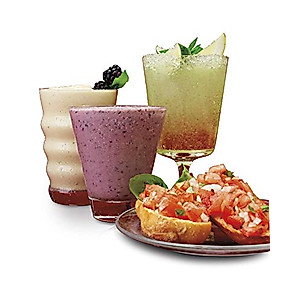 Hamilton Beach Wave Crusher Blender with 14 Functions & 40oz Glass Jar for Shakes and Smoothies, Black (54220)