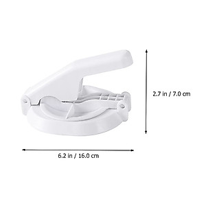 Hemoton 1Pc Dumpling Wrapper Manual Tortilla Maker Tortilla Maker Machine Mountain Pie Maker Dumpling Dough Presser Taco Tortillas Manual Dough Press Tool White Household to Rotate Folder